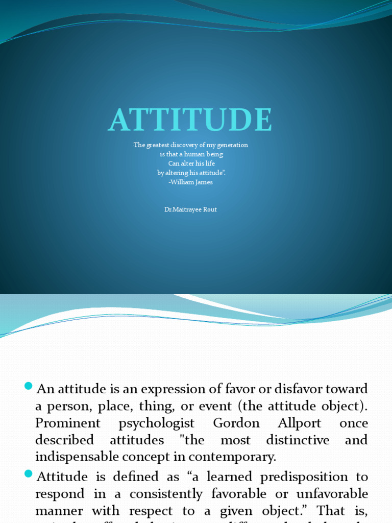 Attitude | PDF