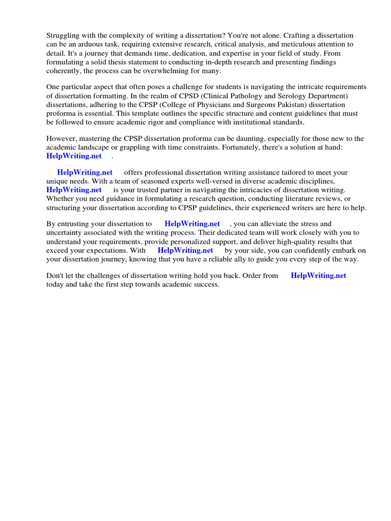 CPSP Dissertation Proforma | PDF | Validity (Statistics) | Thesis