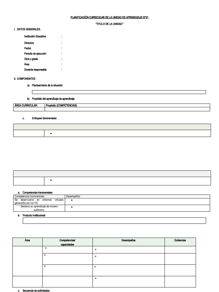 Modelo Unidad de Aprendizaje 2024 | PDF | Evaluación | Aprendizaje