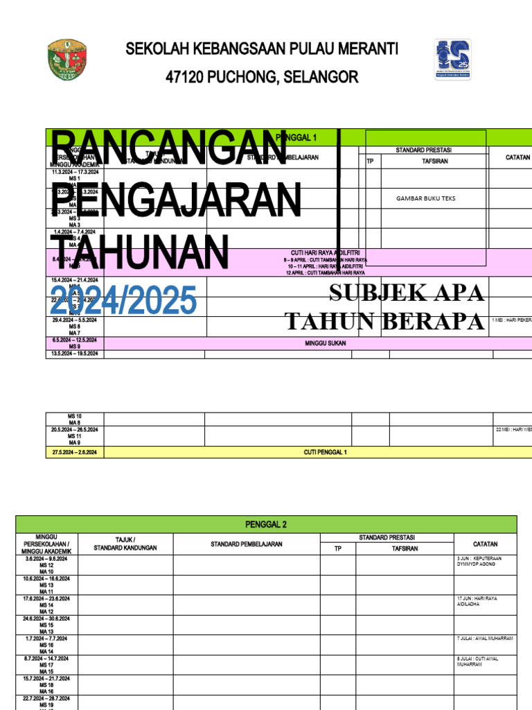 Templet RPT 2024 | PDF