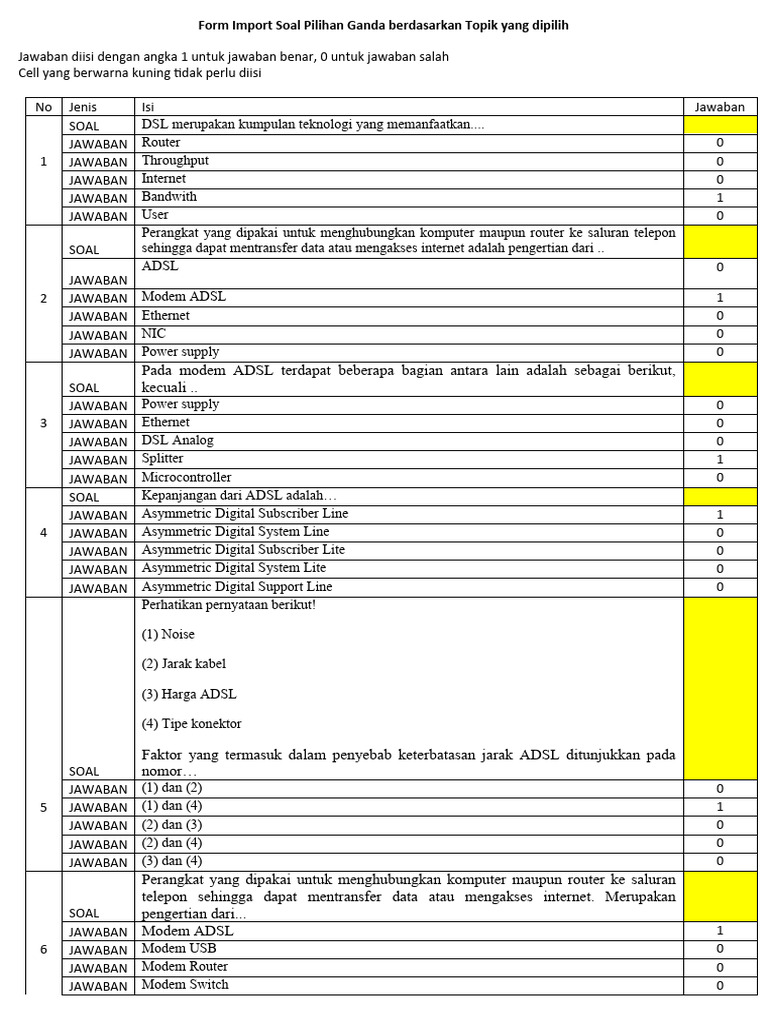 Patas TLJ - Xii TKJ | PDF | Teknologi & Rekayasa