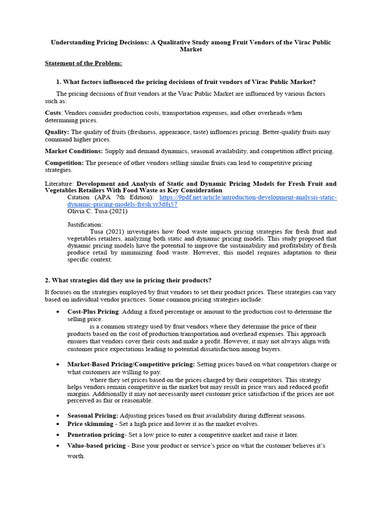 Sop and Literature With Justification - Final | PDF | Pricing | Prices