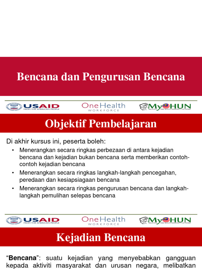 Pengurusan Bencana dan Tahapnya | PDF