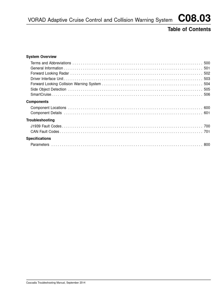 VORAD Adaptive Cruise Control and Collision Warning System | Download ...