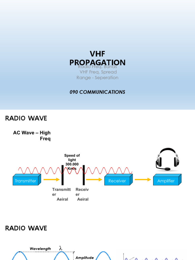 1.VHF Propagation, Radio Wave 2 44 Slide | PDF | Radio | Radio Wave