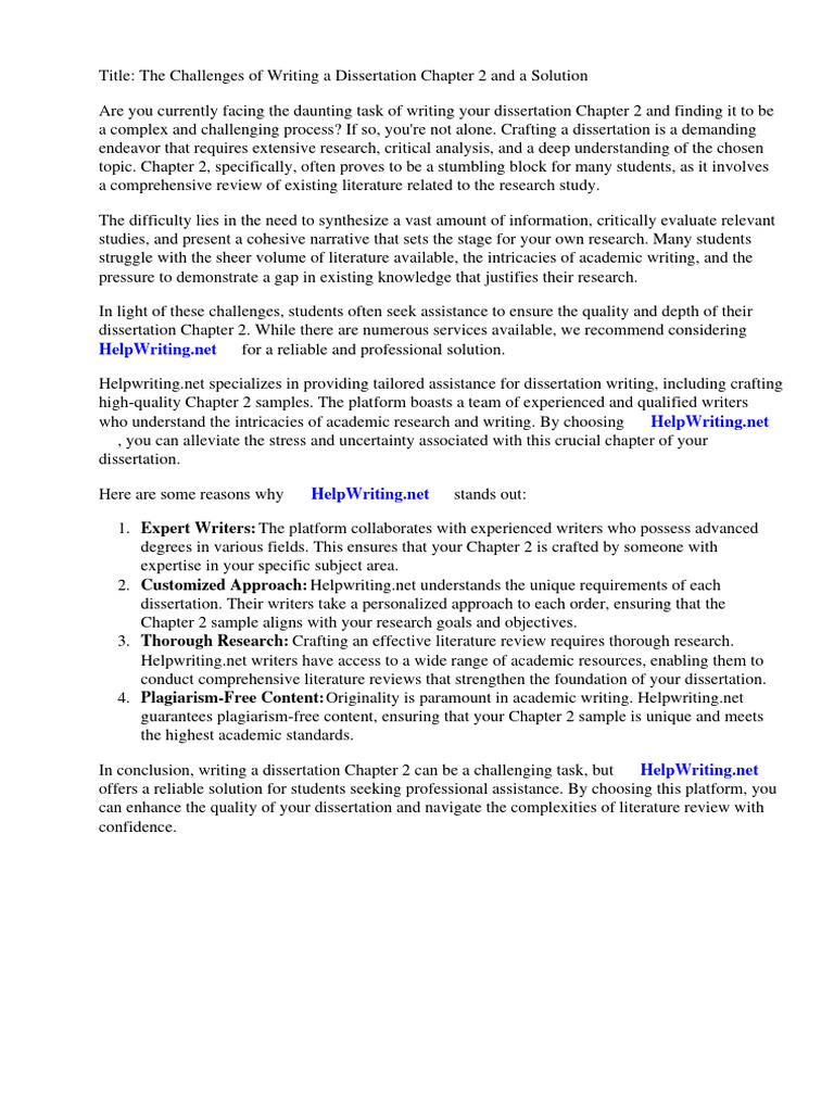 Dissertation Chapter 2 Sample | PDF | Thesis | Biometrics