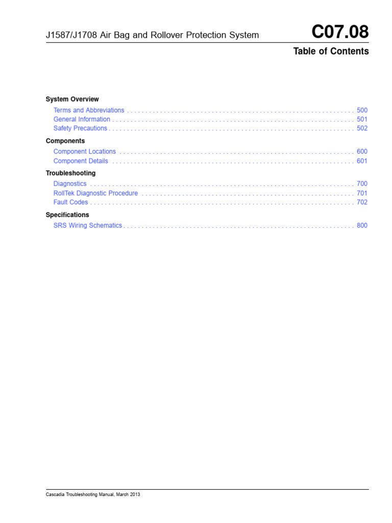 J1587_J1708 Air Bag and Rollover Protection System | PDF | Airbag ...