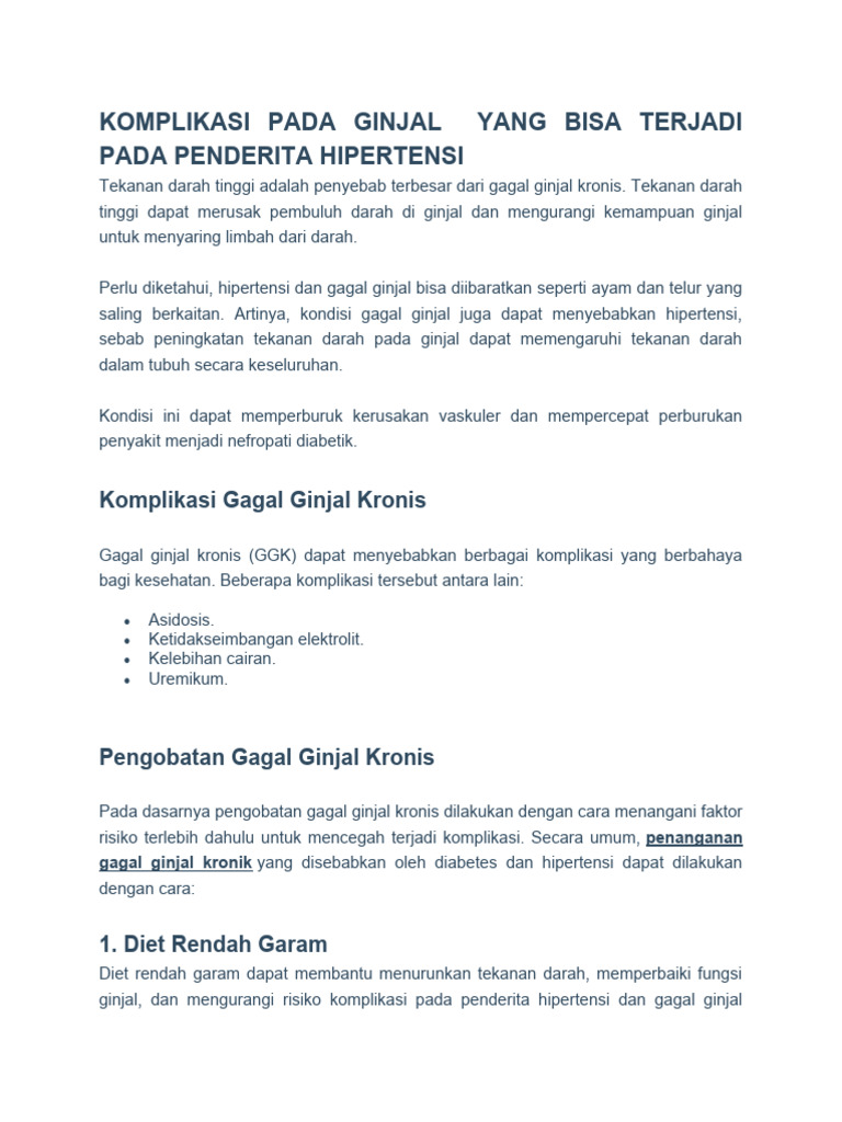 Materi Prolanis HT Mei 2023 | PDF | Kesehatan Holistik
