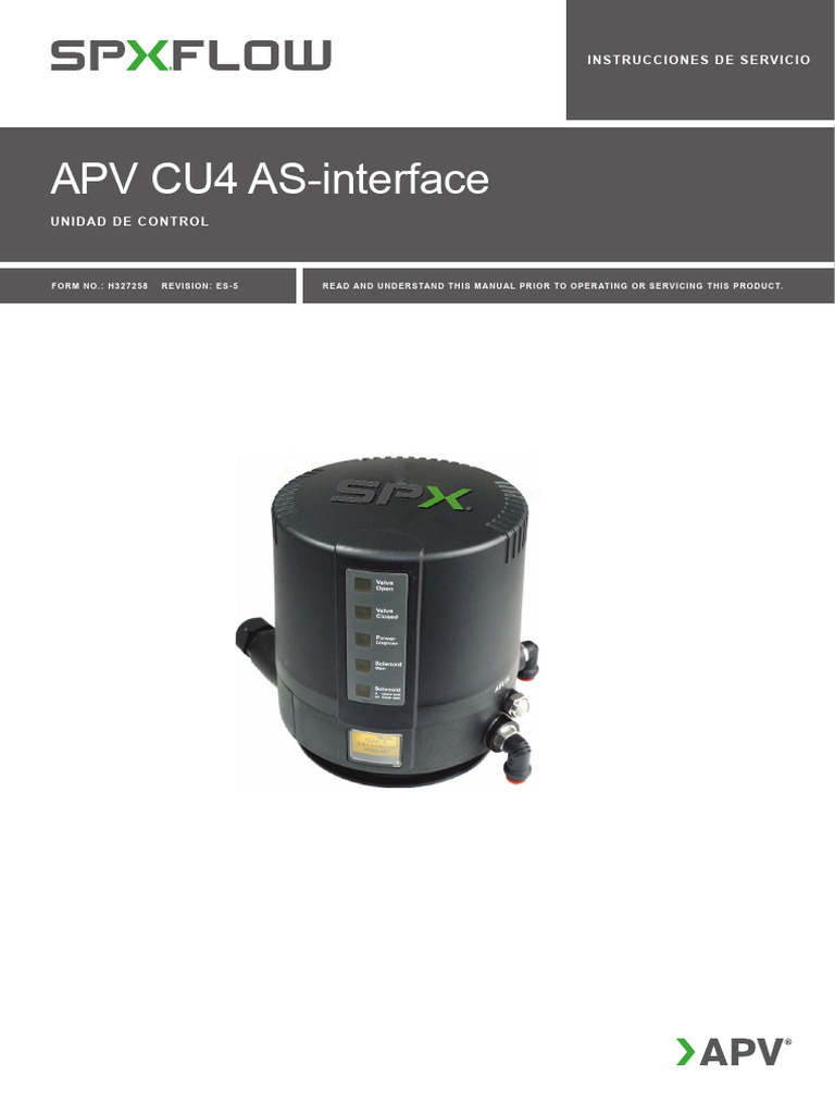 APV Valves Control Units CU4 As-I ES | PDF | Solenoide | Electrónica