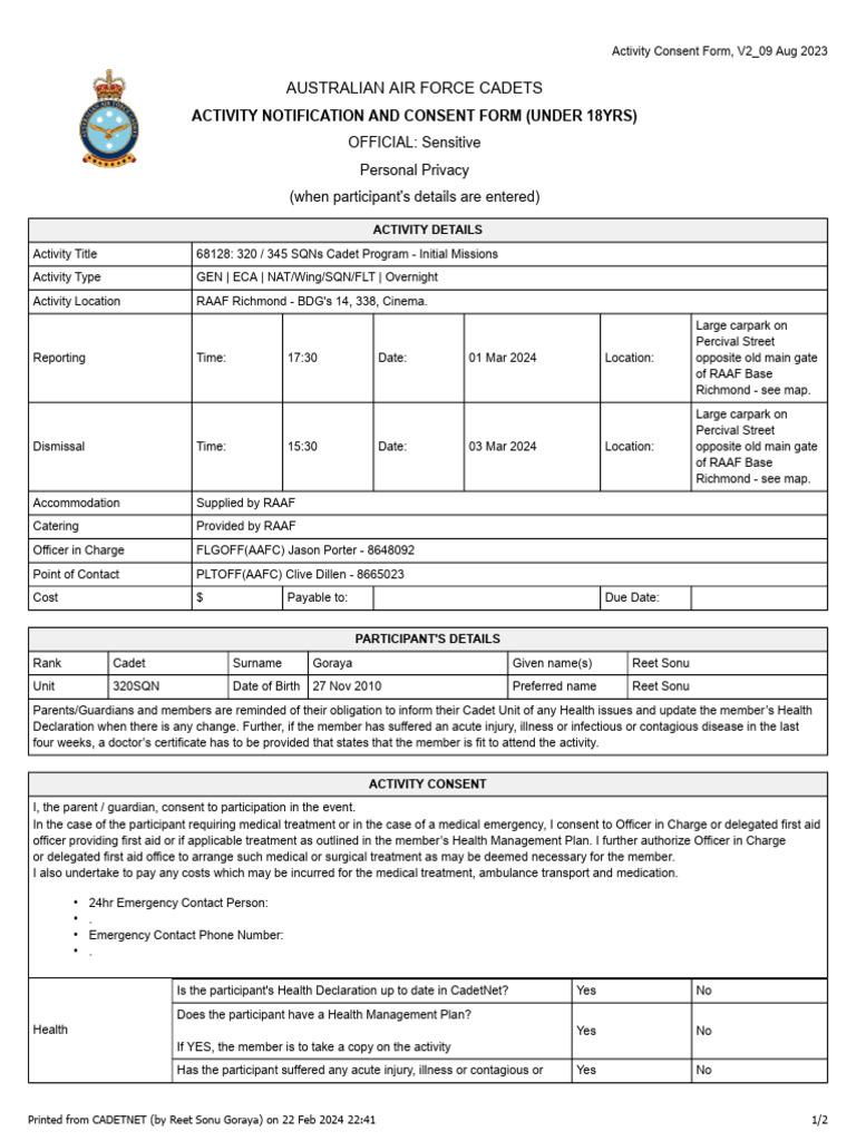 Consent Form First Biv | PDF | Health Sciences | Medicine