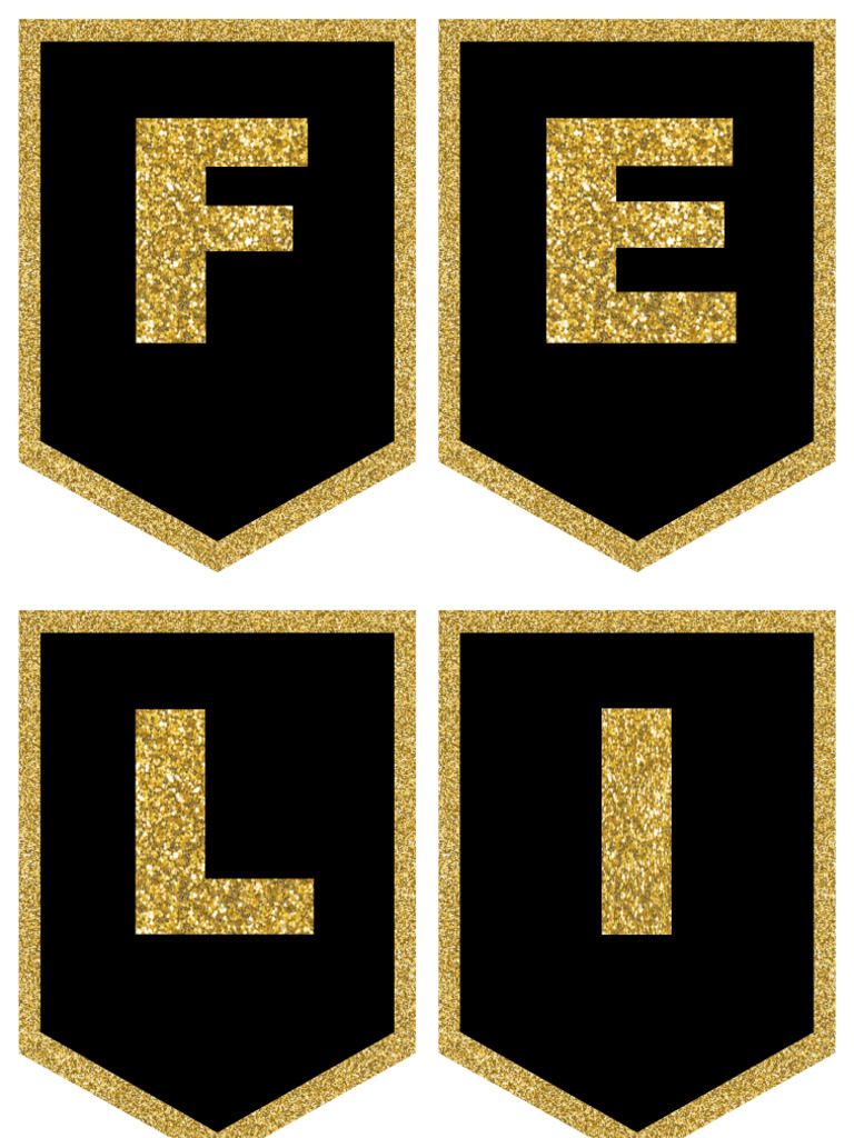 Banderín Feliz Año Nuevo 2023 - Editable | PDF