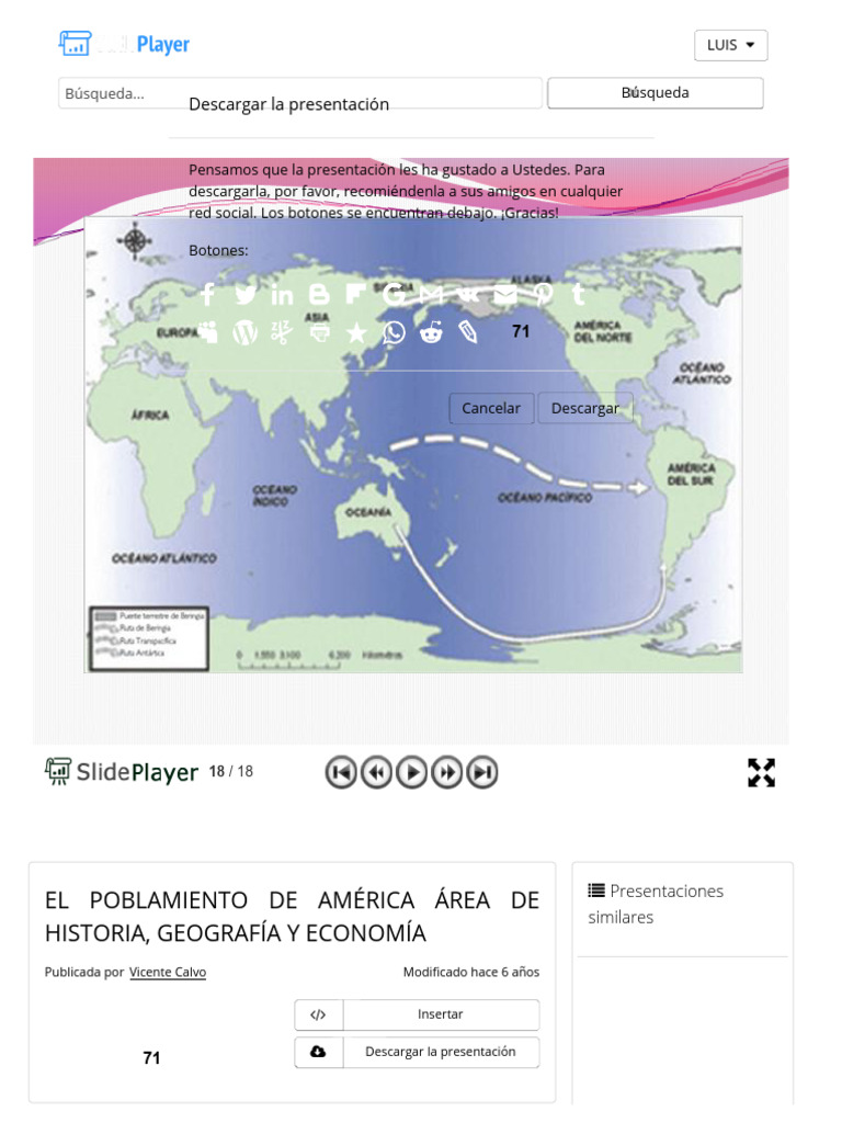 EL POBLAMIENTO DE AMÉRICA ÁREA DE HISTORIA, GEOGRAFÍA Y ECONOMÍA - PPT ...