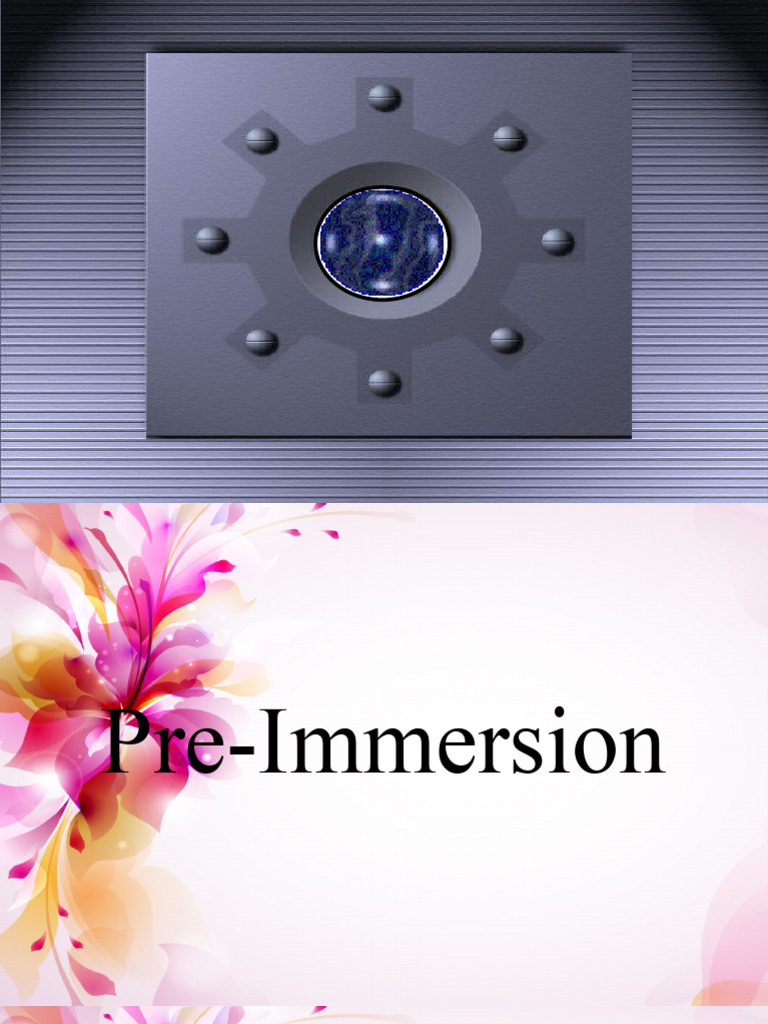 Lesson1 Pre Immersion | PDF | Occupational Safety And Health | Confidentiality