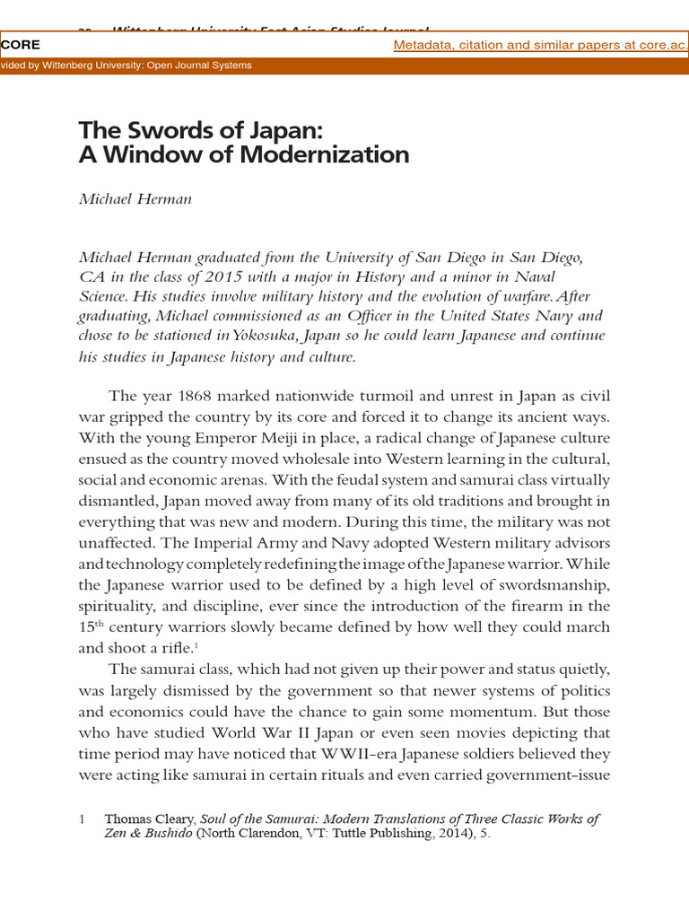 The Swords of Japan | PDF | Bushido | Samurai