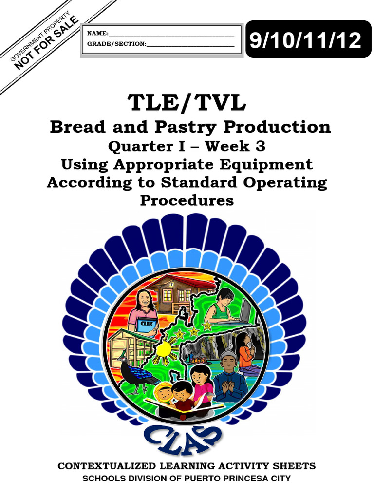 TLE-TVL - HE (BPP) - 9101112 - Q1 - CLAS3 - Using Appropriate Equipment ... TLE-TVL - HE (BPP) - 9101112 - Q1 - CLAS3 - Using Appropriate Equipment ...