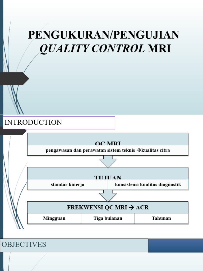 QC 7 Parameter MRI | PDF