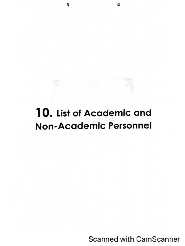 List of Academic Personnel | PDF