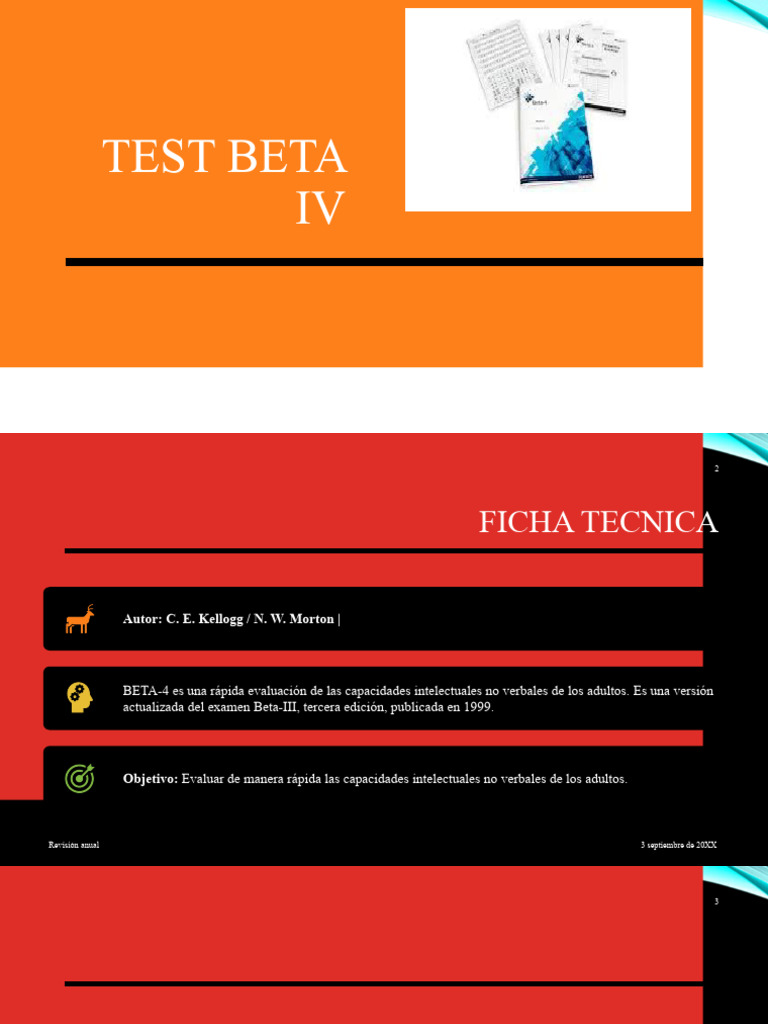 Test Beta Iv | Descargar gratis PDF | Inteligencia | Evaluación