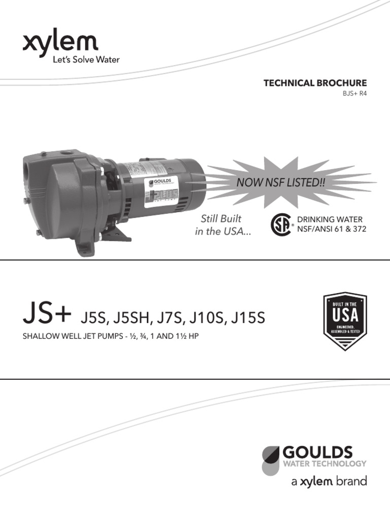 Goulds Pump | PDF | Pump | Pipe (Fluid Conveyance)