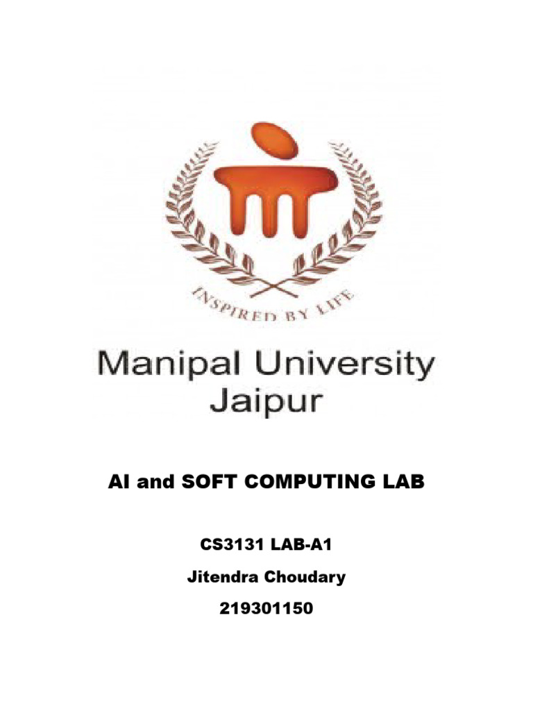 Ai and Soft Computing Lab | PDF Ai and Soft Computing Lab | PDF