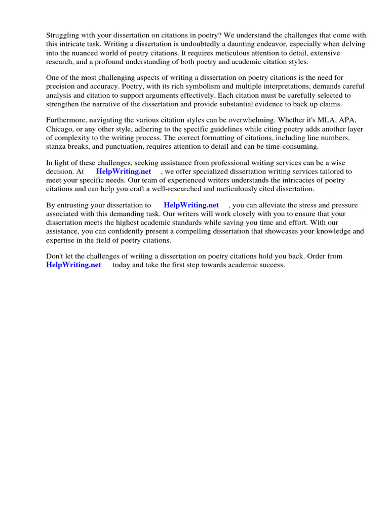Citations Dissertation Poesie | PDF | Citation | Internet