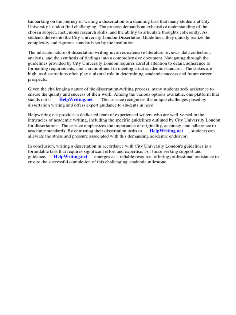 City University London Dissertation Guidelines | PDF | Corporate Governance | Thesis