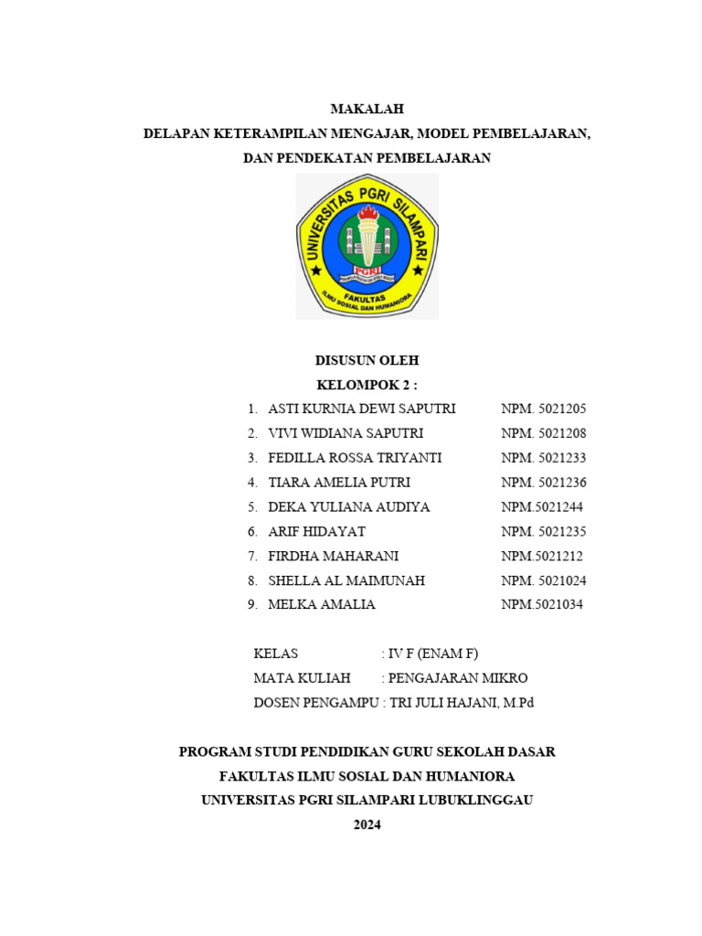 Makalah Pembelajaran Mikro Kel 1 | PDF