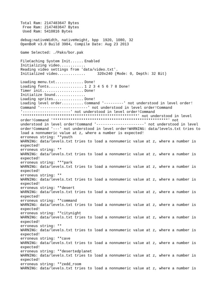 Open Bor Log | PDF | Text File | Computer File
