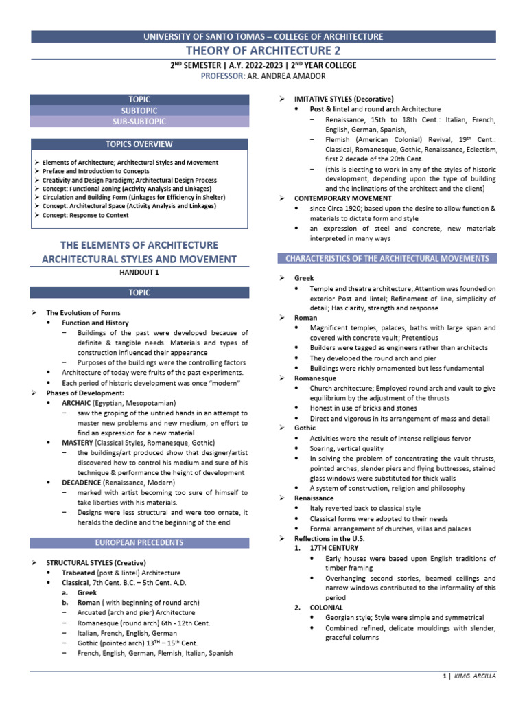 Toa2 Prelims | PDF | Gothic Architecture | Idea