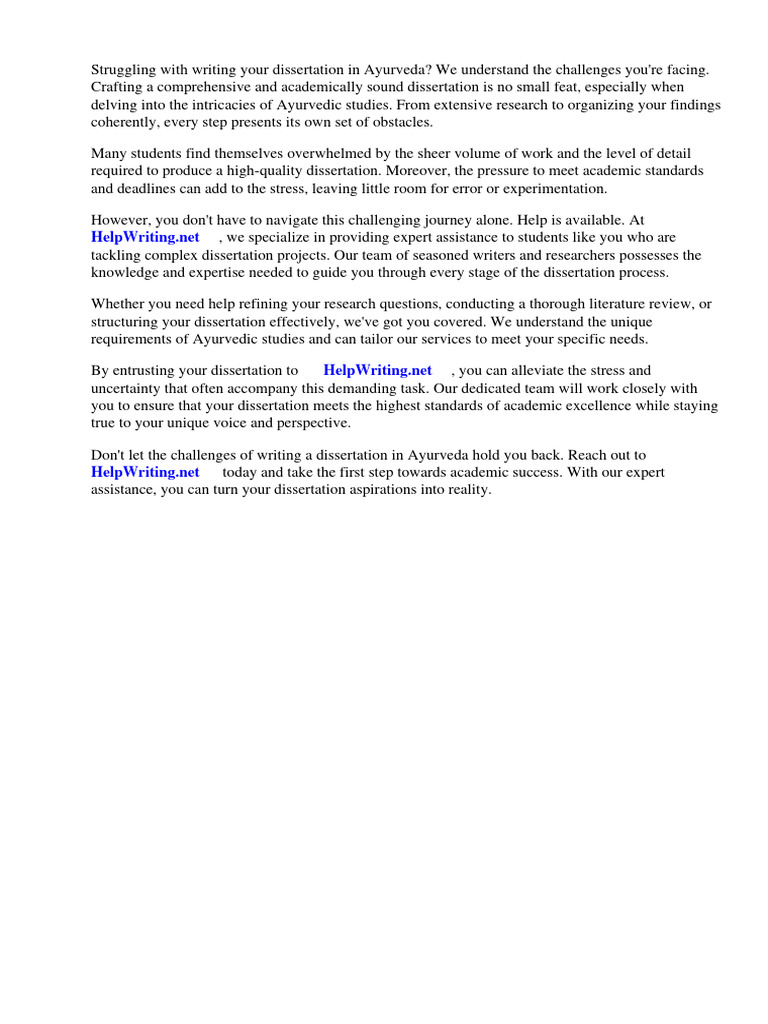 Rguhs Dissertation Ayurveda | PDF | Thesis | Ayurveda