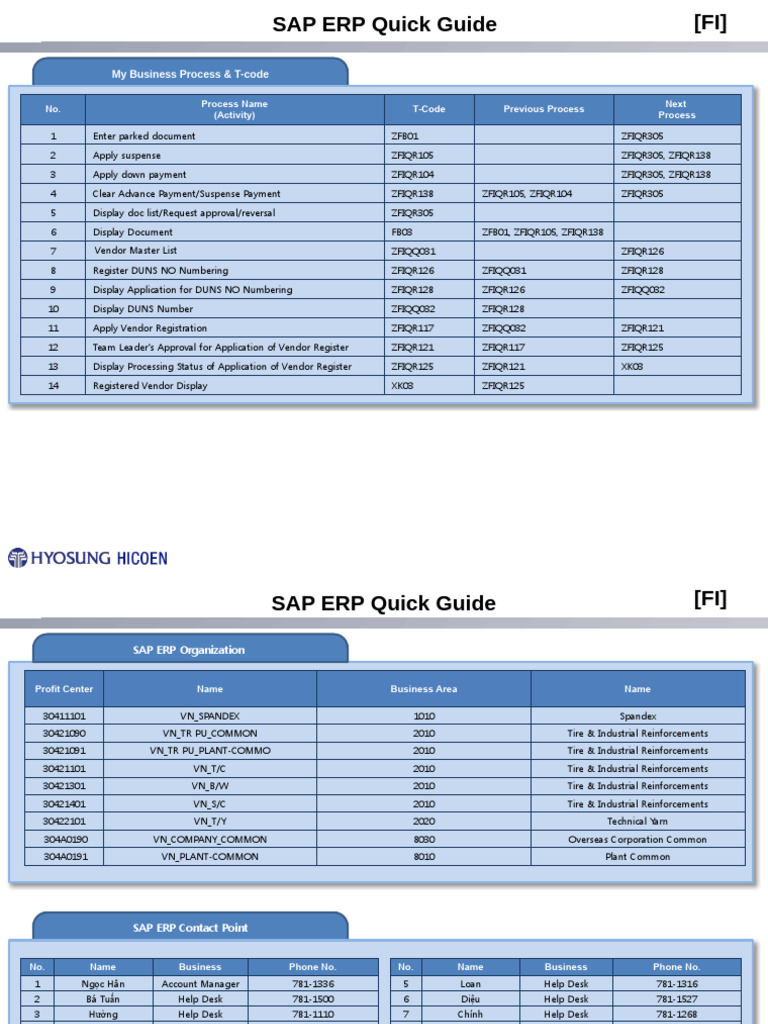 Sap Erp Quick Guide v0.4 Fi | PDF | Economies | Service Industries