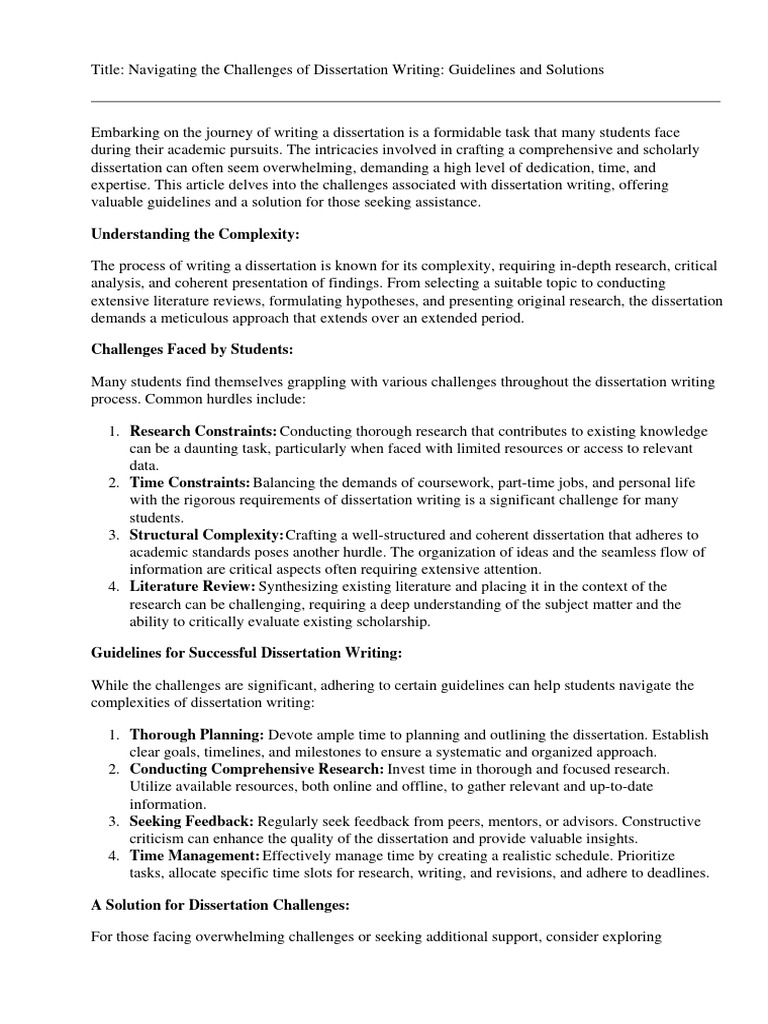 Thesis and Dissertation Guidelines | PDF | Thesis