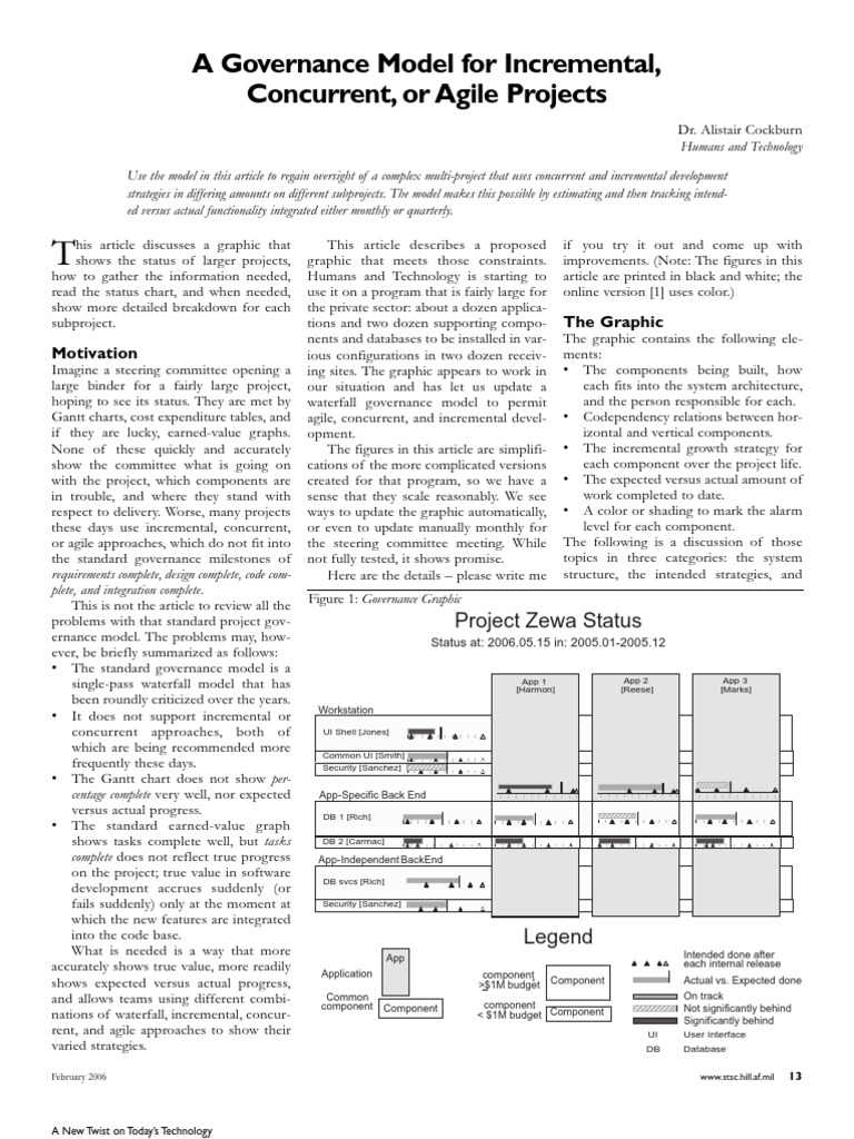 A Governance Model For Incremental, Concurrent or Agile Projects | PDF | Agile Software ...