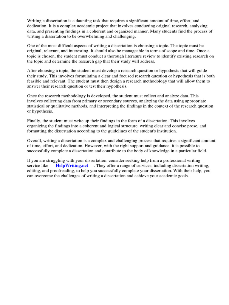 Sample Dissertation Research Paper | PDF | Methodology | Thesis