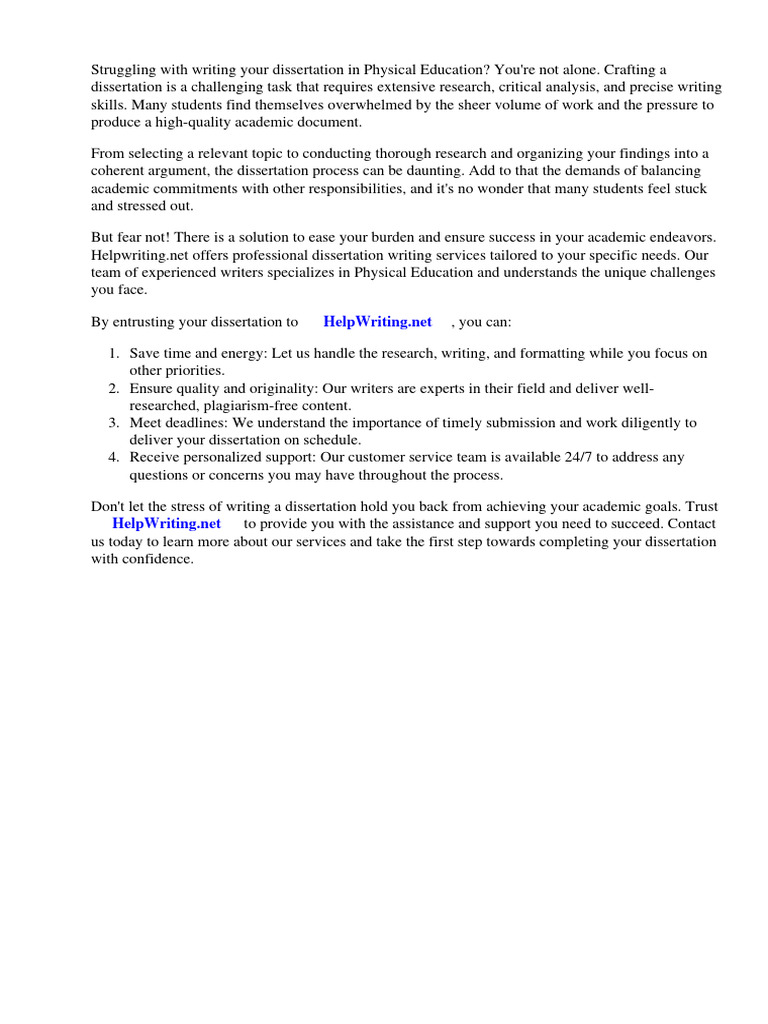 Dissertation Ideas For Physical Education | PDF | Physical Education | Teachers