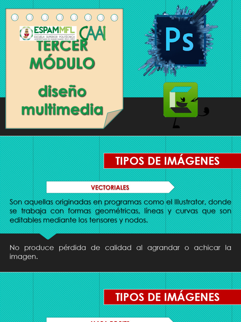 PRESENTACION DISEÑO DE MULTIMEDIA | PDF | Color | Adobe Photoshop