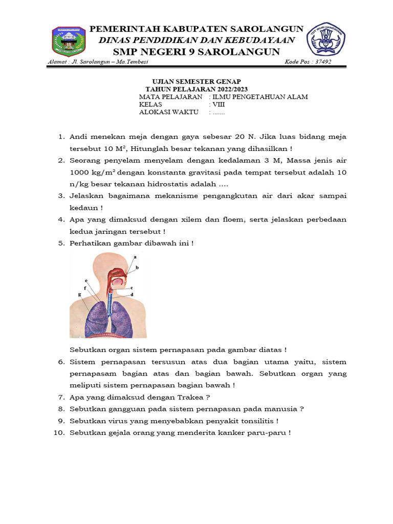 Soal Ipa Kelas Viii | PDF