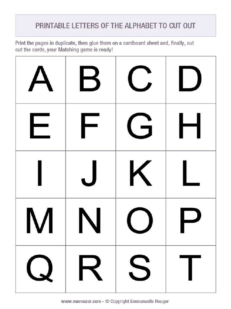 Printable Letters of The Alphabet | PDF