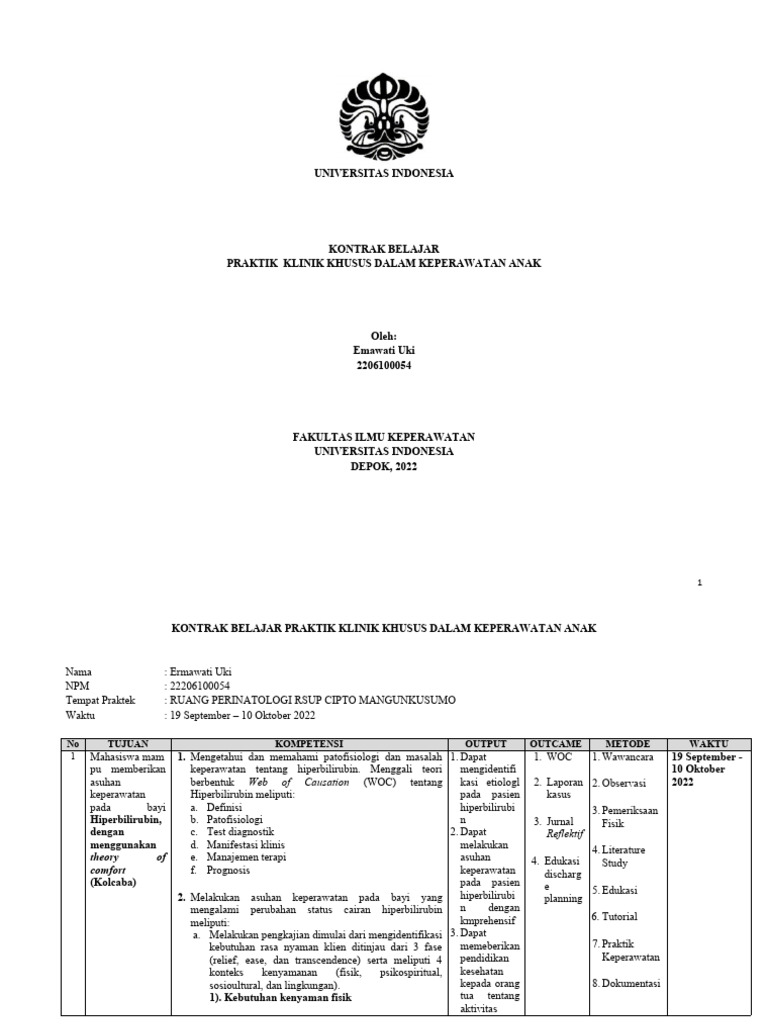 Konbel Ruang Perinatologi Ermawati Uki - 2206100054 | PDF