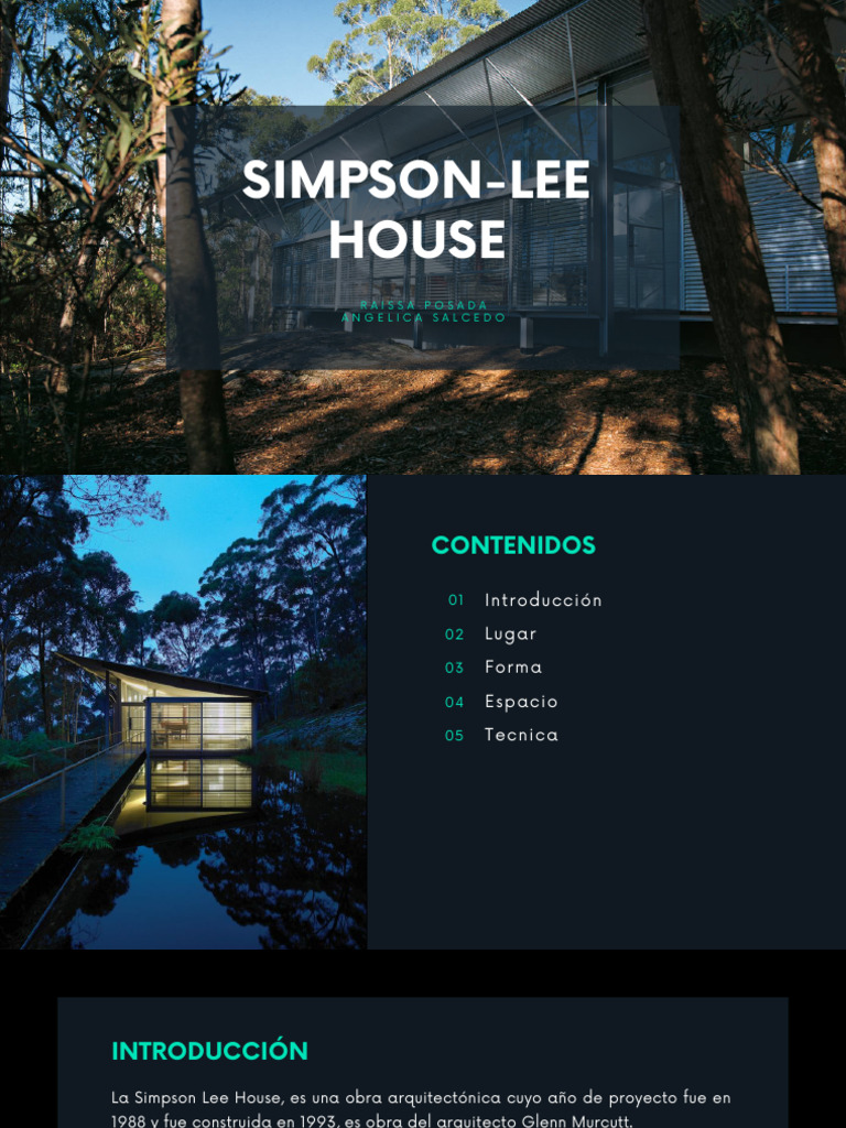 Análisis de la Simpson-Lee House | PDF | Techo | Agua