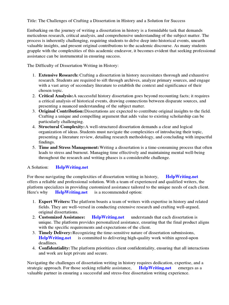 Examples of Dissertation Titles History | PDF | Thesis | Critical Thinking