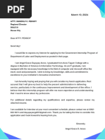 Application Letter DSWD | PDF