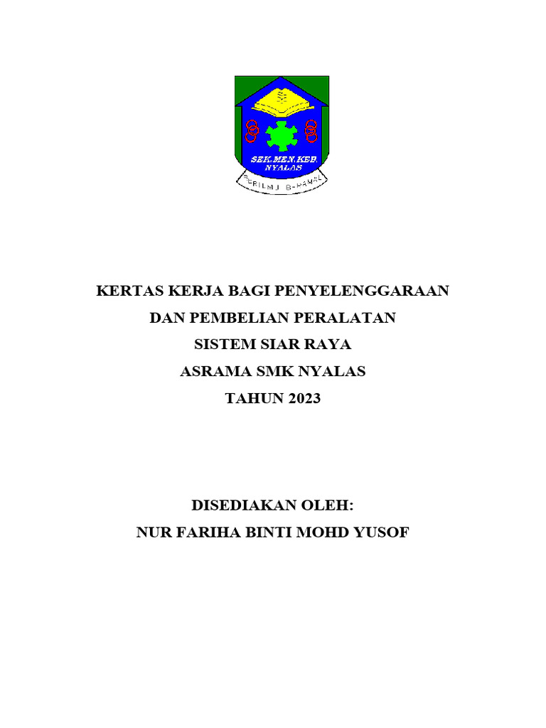 Kertas Kerja Alatan Siaraya | PDF