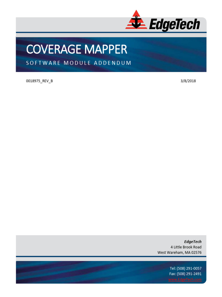 Coverage Mapper Software - 0018975 - Rev - B | PDF | Surveying ...