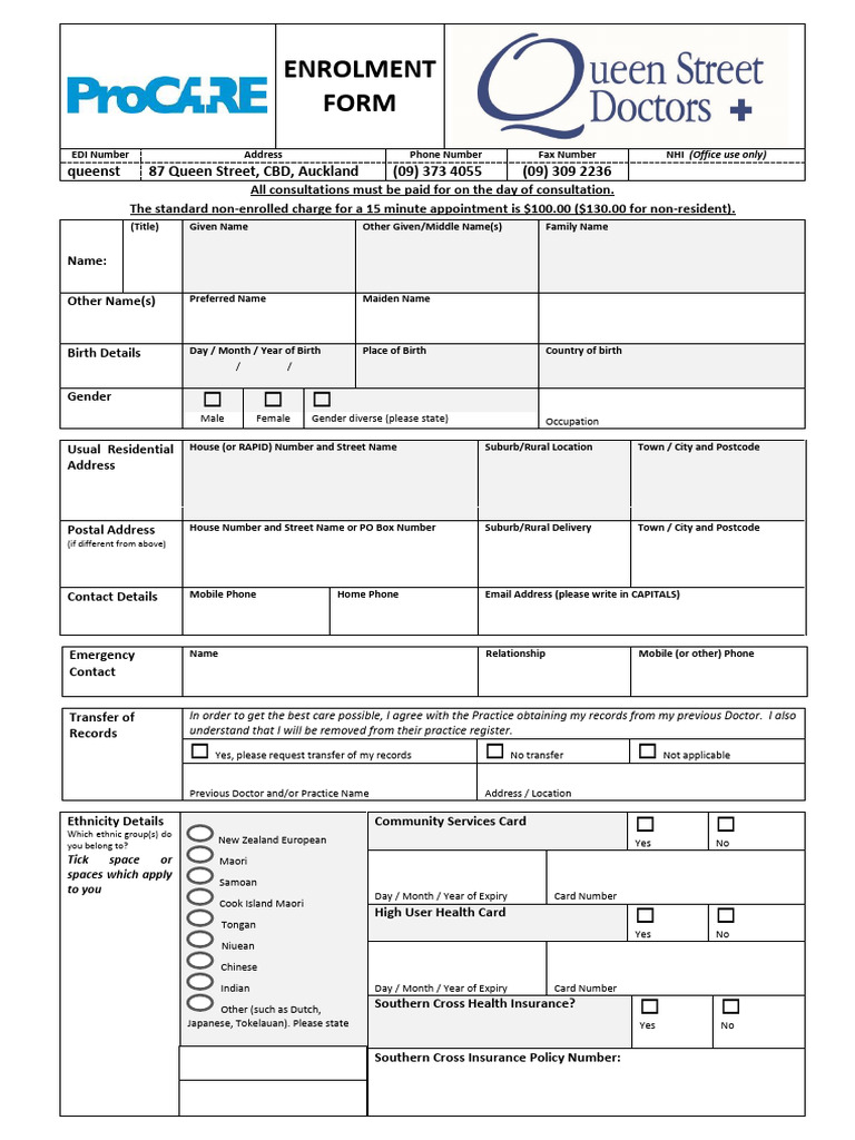 Enrolment Form | PDF