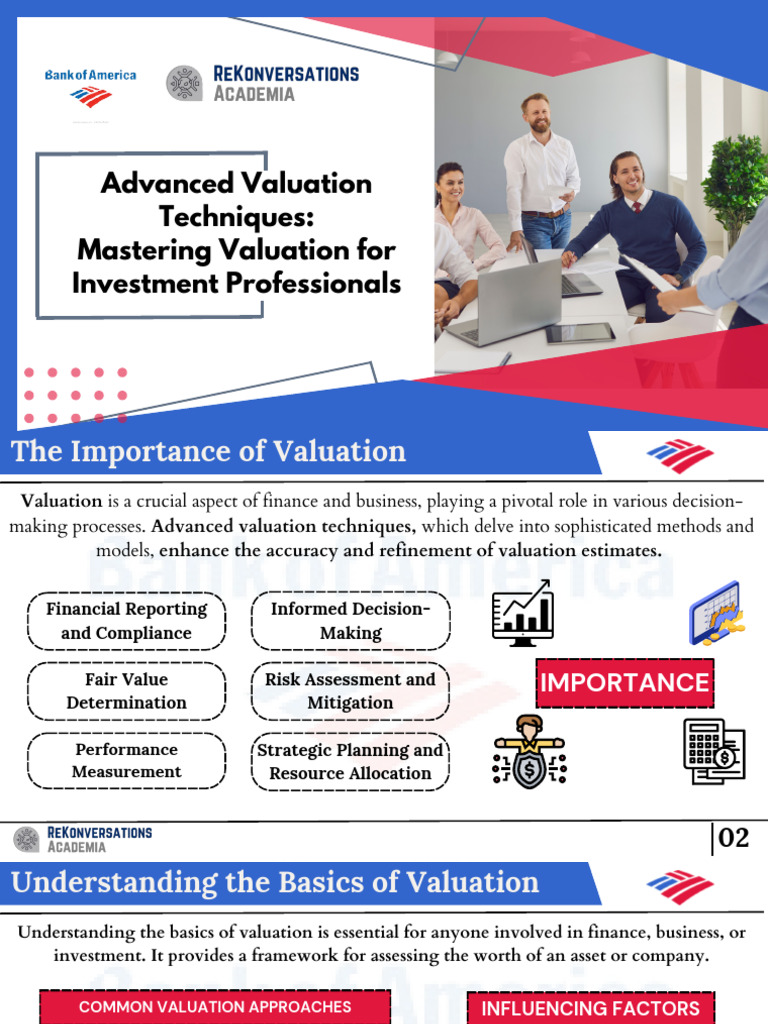 BofA-FEBC-M3-Advanced Valuation Techniques | PDF | Valuation (Finance) | Discounted Cash Flow