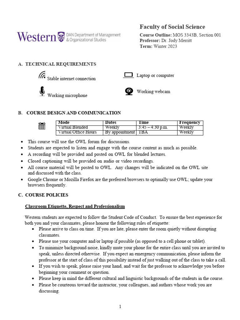 MOS 3343B Course and Assignment Guidelines Section 001 | PDF | Lecture ... MOS 3343B Course and Assignment Guidelines Section 001 | PDF | Lecture ...