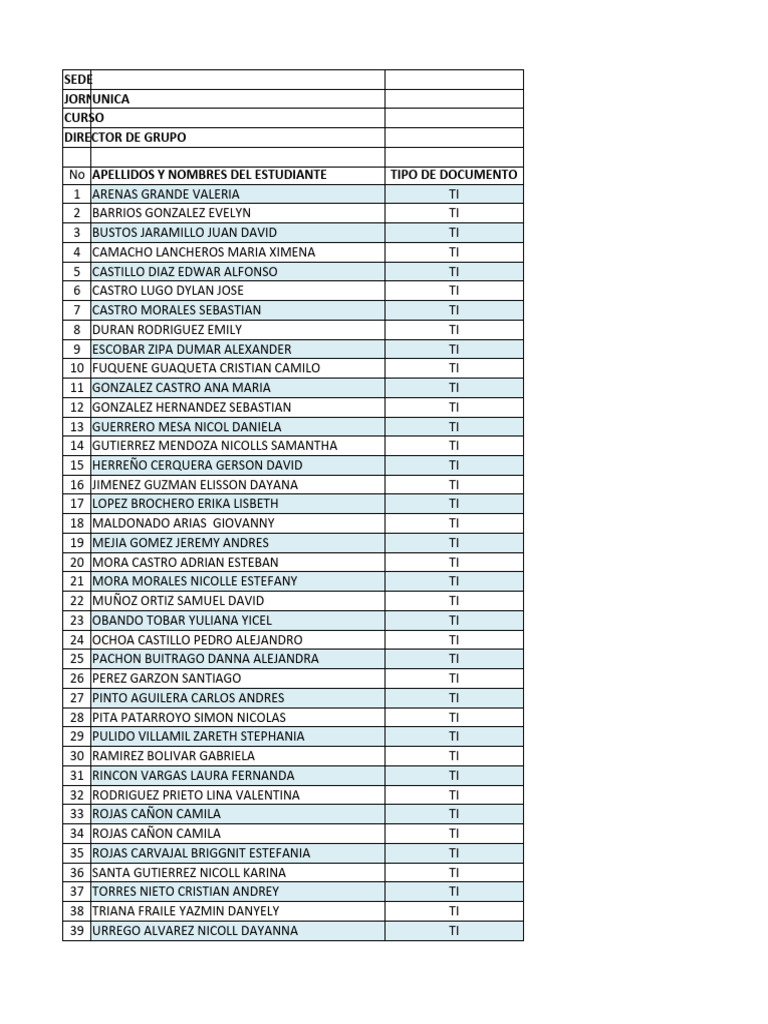 Formato Directorio 2024 | PDF