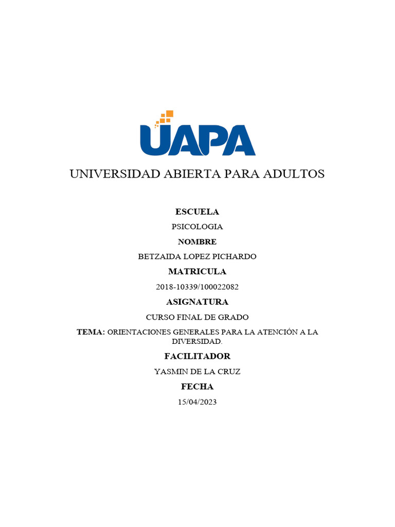 Tarea 2 Modulo 3 Curso Final De Grado Pdf Evaluación Plan De Estudios