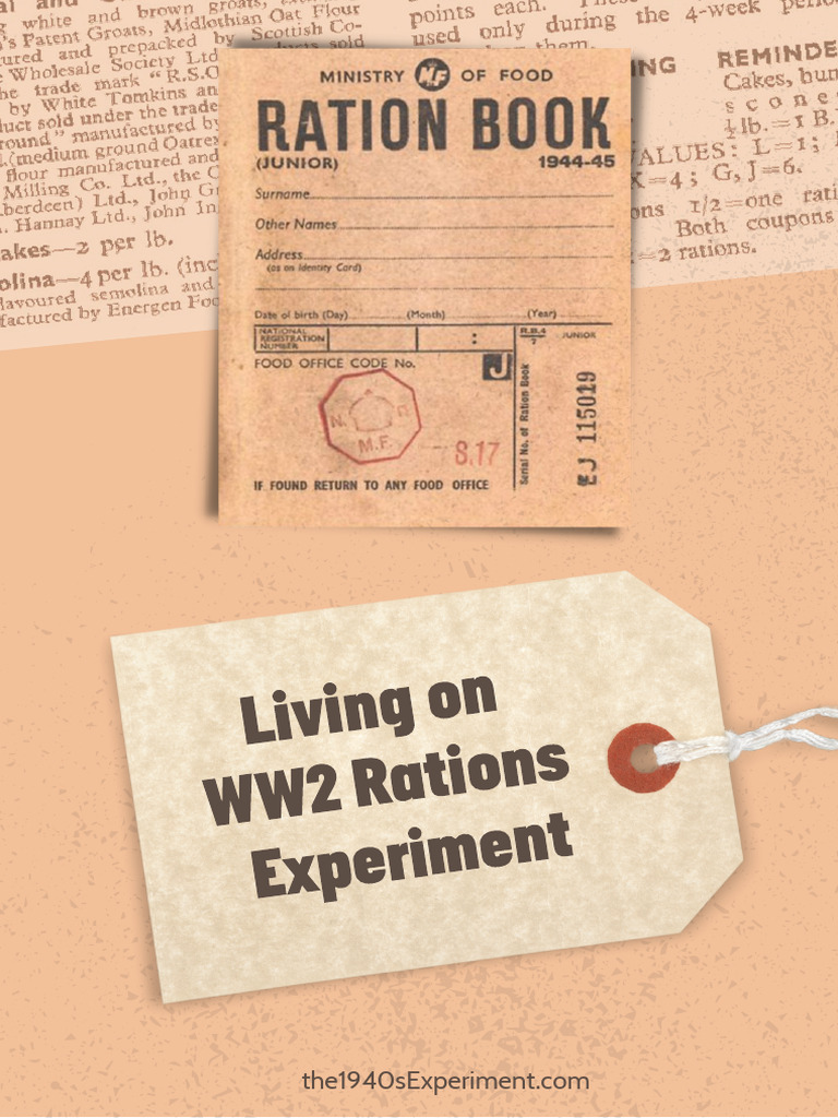 living-on-ww2-rations-1 | PDF | Rationing | Vegetarianism